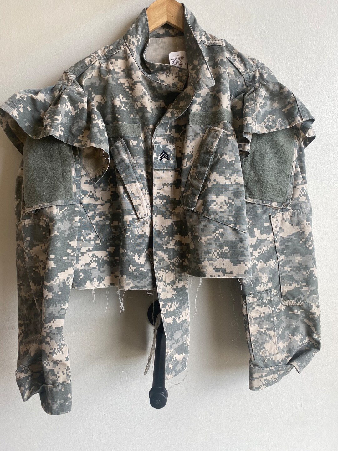 Custom Cropped Camo Jacket - Etsy