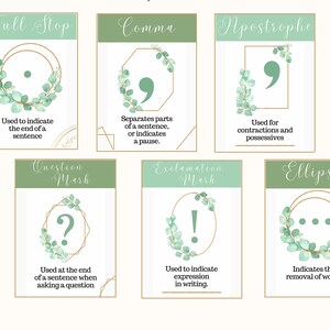 Punctuation Posters - Eucalyptus | Wall Art Print | Digital Download ...