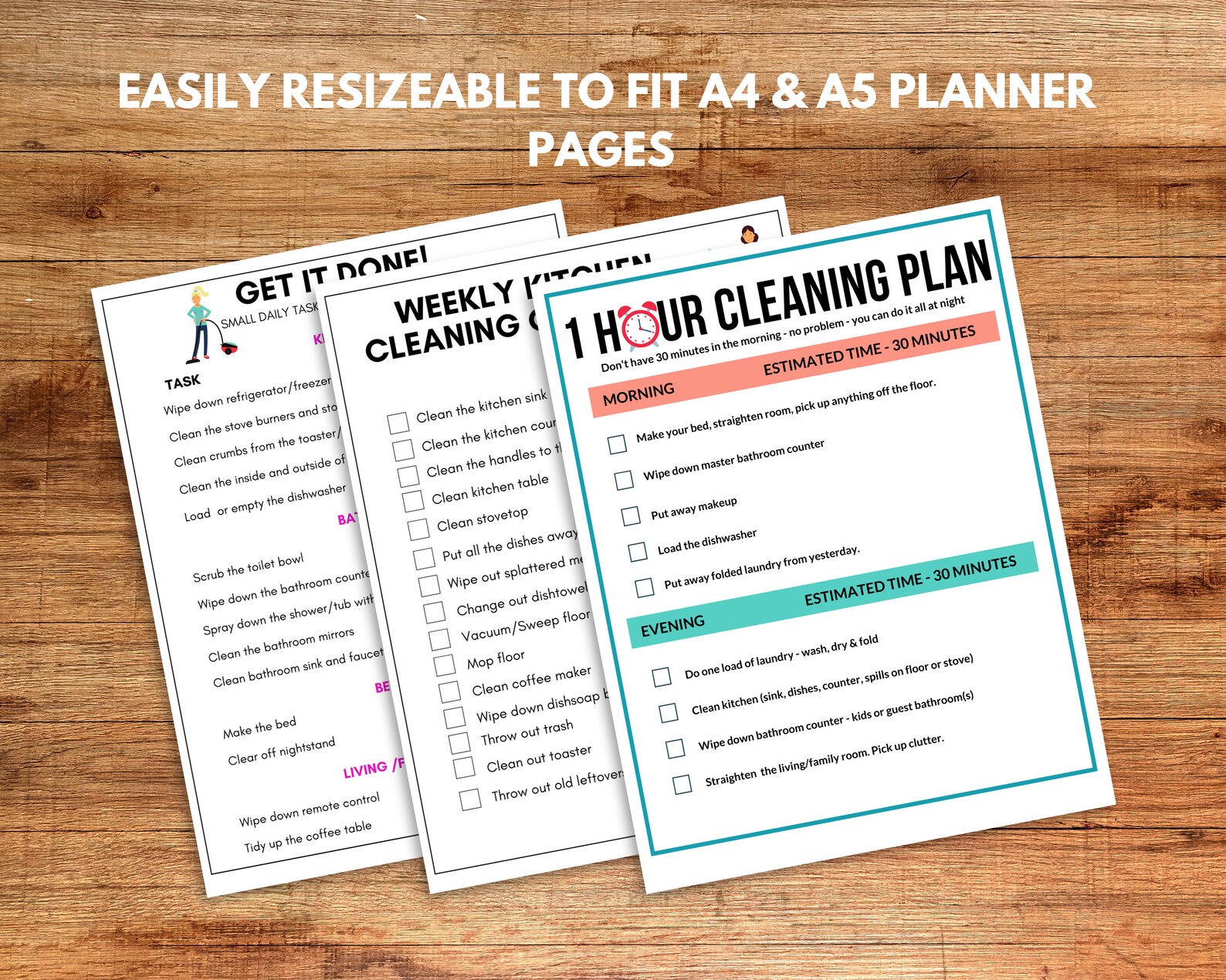 Deep Cleaning Checklist Weekly Cleaning Checklist House - Etsy
