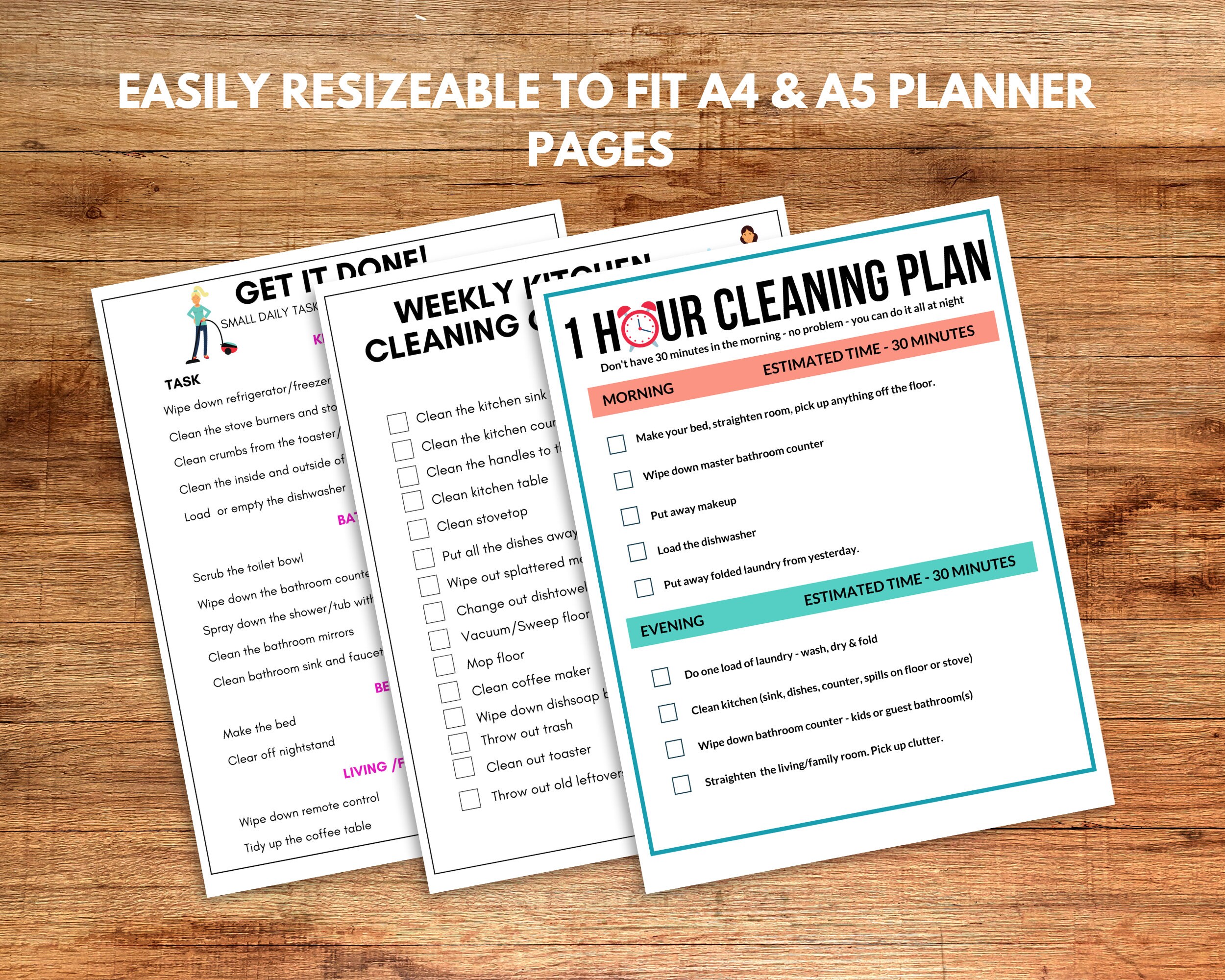 Deep Cleaning Checklist Weekly Cleaning Checklist House - Etsy