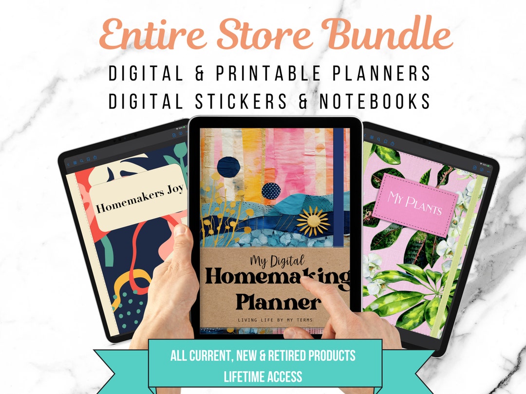 Ultimate Home Management & Organization Bundle: Digital Recipe Books ...