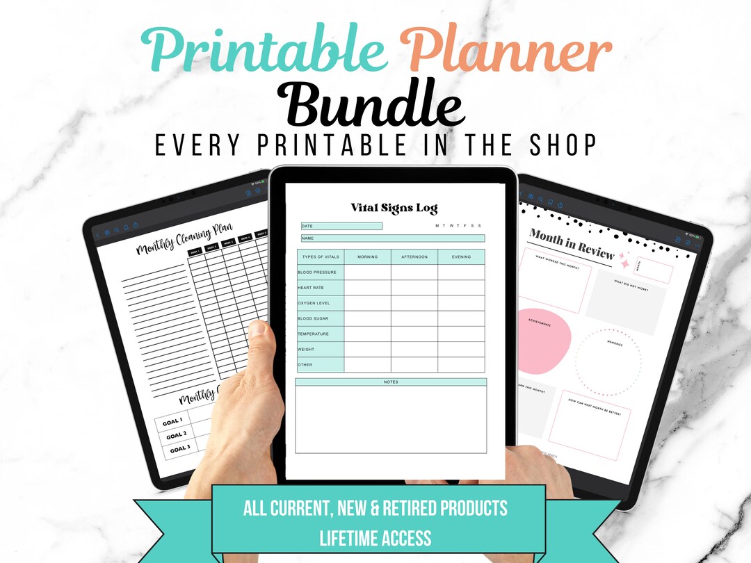 Ultimate Printable Planner Bundle: Your Complete Organizational ...