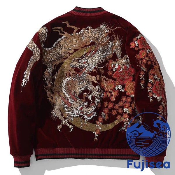 Japanese Dragon Jacket - Etsy