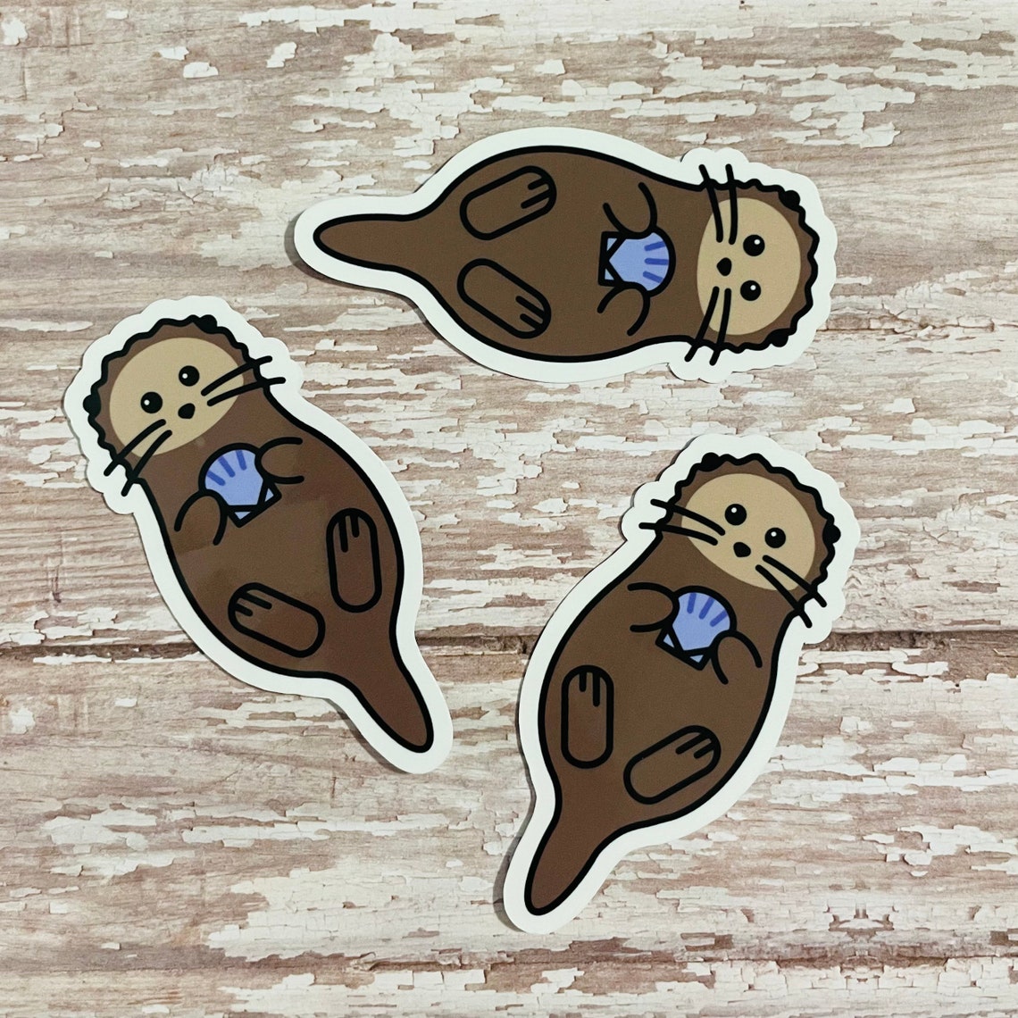 Cute Otter Sticker - Etsy