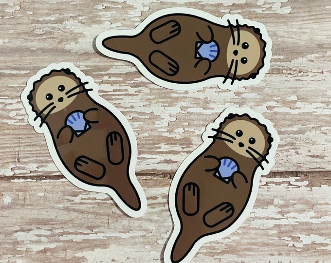 Cute Otter Sticker - Etsy