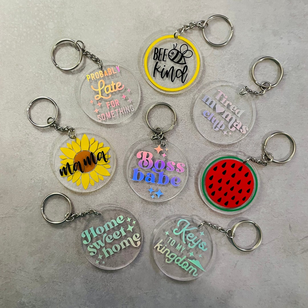 Acrylic Keychains - Etsy