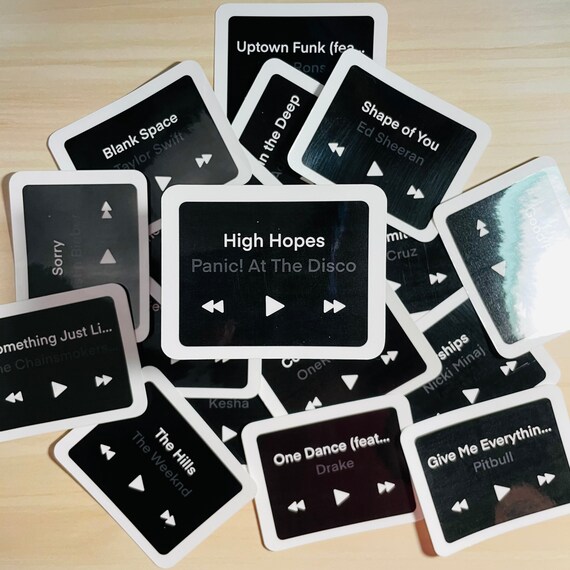 Personalized Song Icon Sticker - Etsy