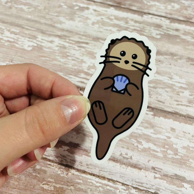 Cute Otter Sticker - Etsy