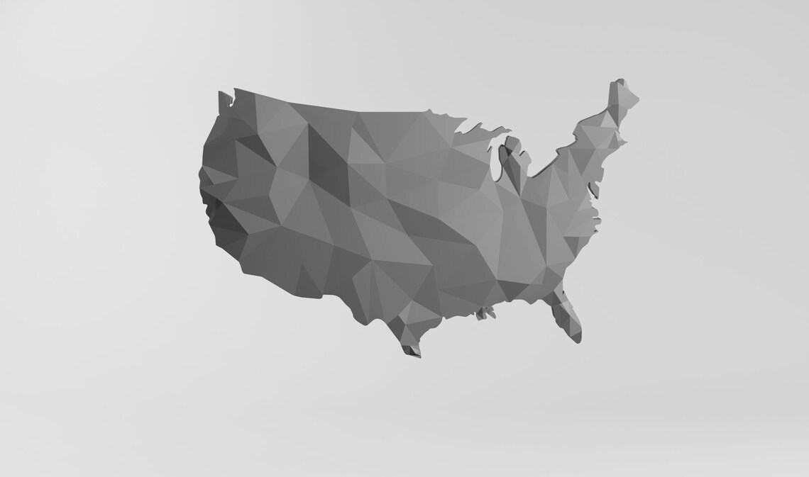Cnc USA Map. 3d Model of American Map. CNC Files for Wood Stl - Etsy