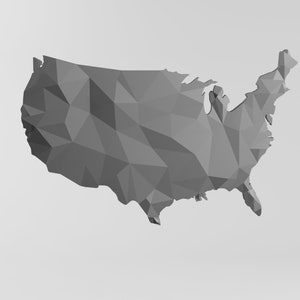 Cnc USA Map. 3d Model of American Map. CNC Files for Wood Stl - Etsy