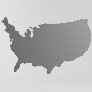 Cnc USA Map. 3d Model of American Map. CNC Files for Wood Stl - Etsy