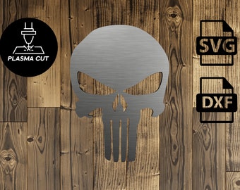 CUT READY, Punisher Flag,svg,dxf,vector File,plasma Cutting,cricut ...