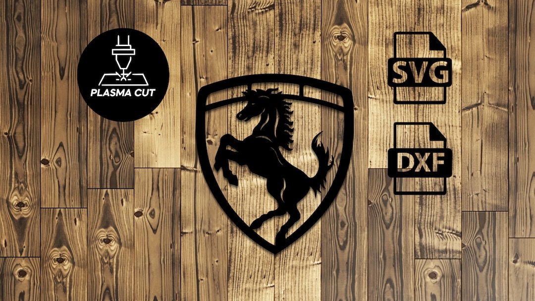 CUT READY, Ferrari Sign,svg,dxf,vector File,plasma Cutting,cricut ...