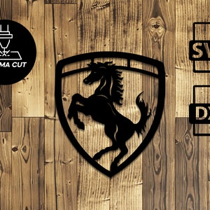 CUT READY, Ferrari Sign,svg,dxf,vector File,plasma Cutting,cricut ...