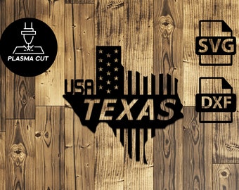 Texas SVG 3D Layered Tropical Texas Sign Laser Cut Files - Etsy