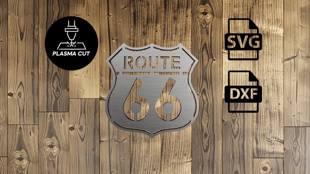 CUT READY, Route 66,svg,dxf,vector File,plasma Cutting,cricut,tshirt ...