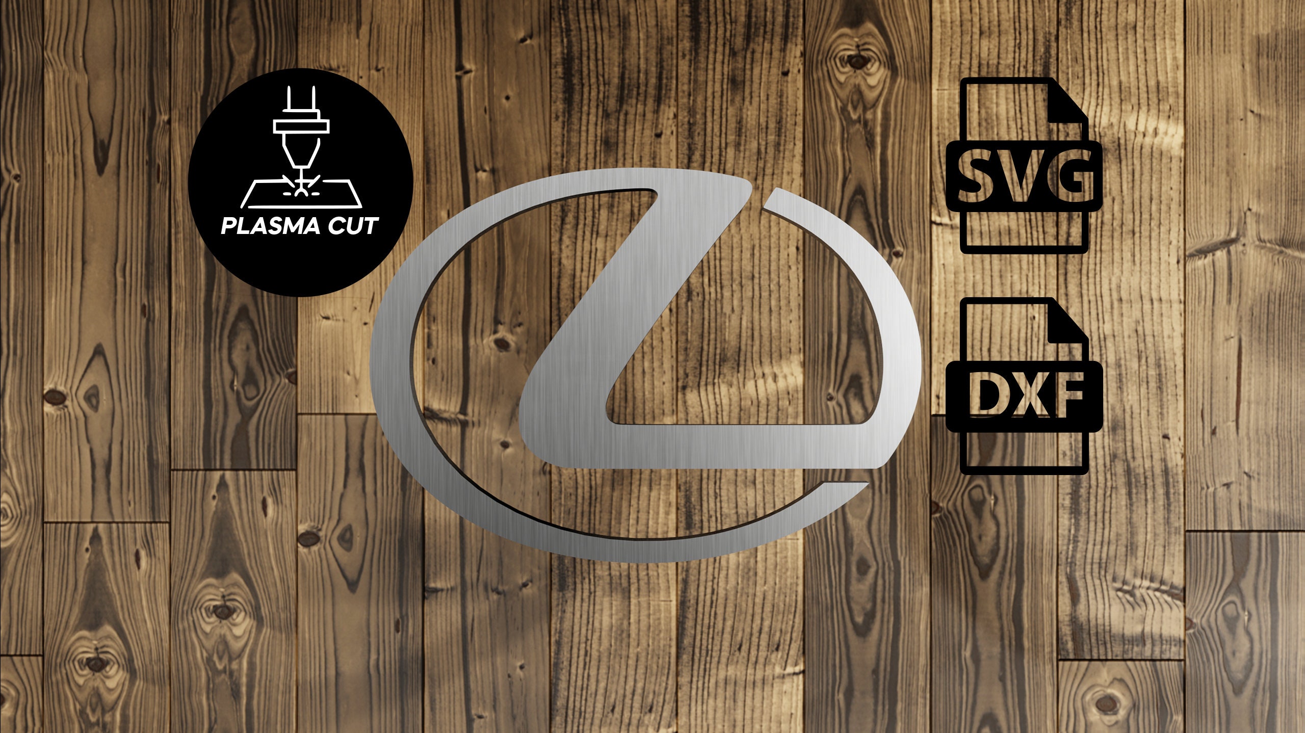 CUT READY Lexus Ovalsvgdxfvector Fileplasma - Etsy