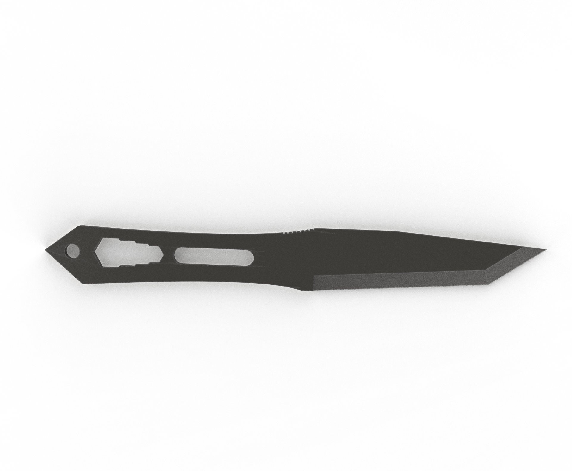Tactical Knife V1 3D CAD Files Stl Step 3mf Ai Dxf Eps Pdf Svg 1:1 ...