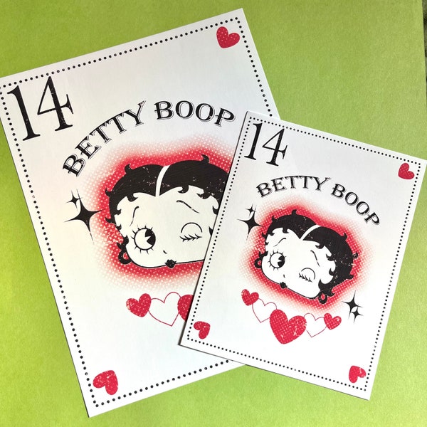 Betty Boop Poster - Etsy