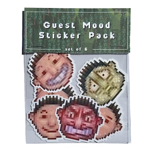 Rollercoaster Tycoon® Stickers | Guest Mood Pack - Etsy