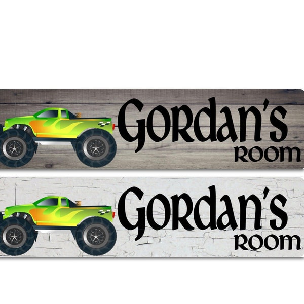 Metal Monster Truck Sign - Etsy