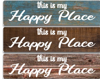 My Happy Place Sign - Etsy