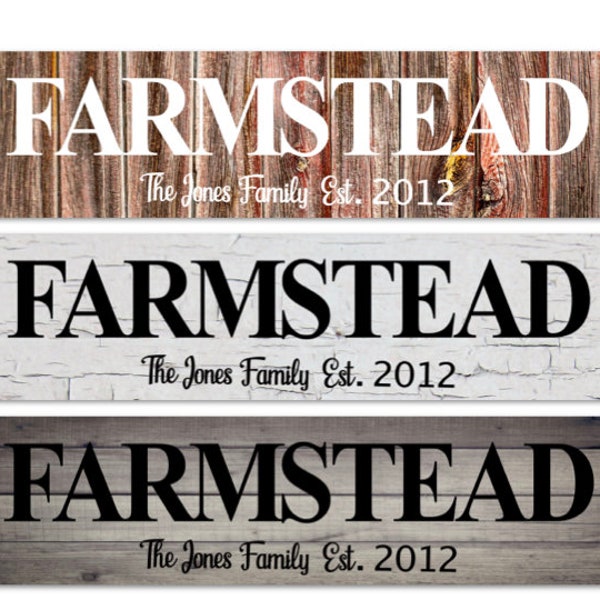 Farmstead Sign - Etsy