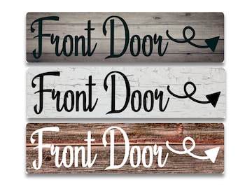Front Door Arrow Sign - Etsy