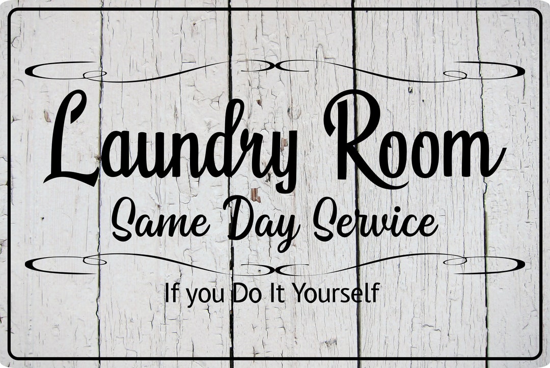 Laundry Room Metal Sign – Crackle Finish, Custom Decor (8x12 or 6x8) - Etsy