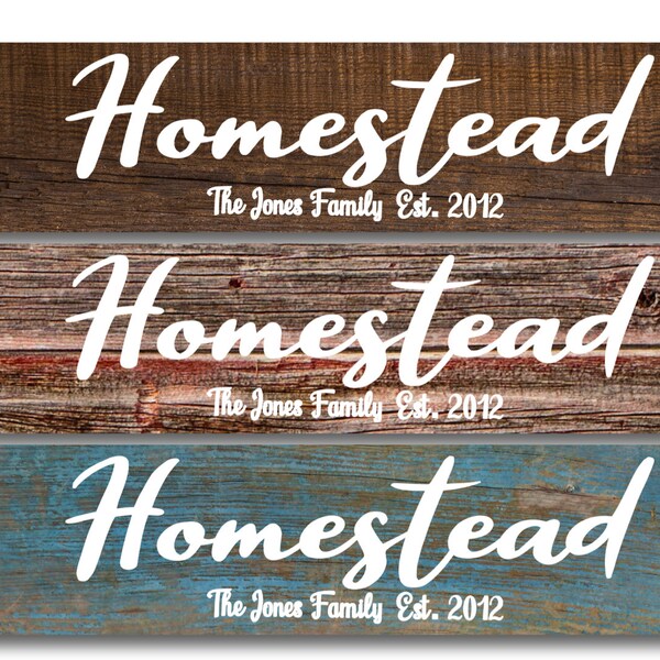 Metal Homestead Signs - Etsy