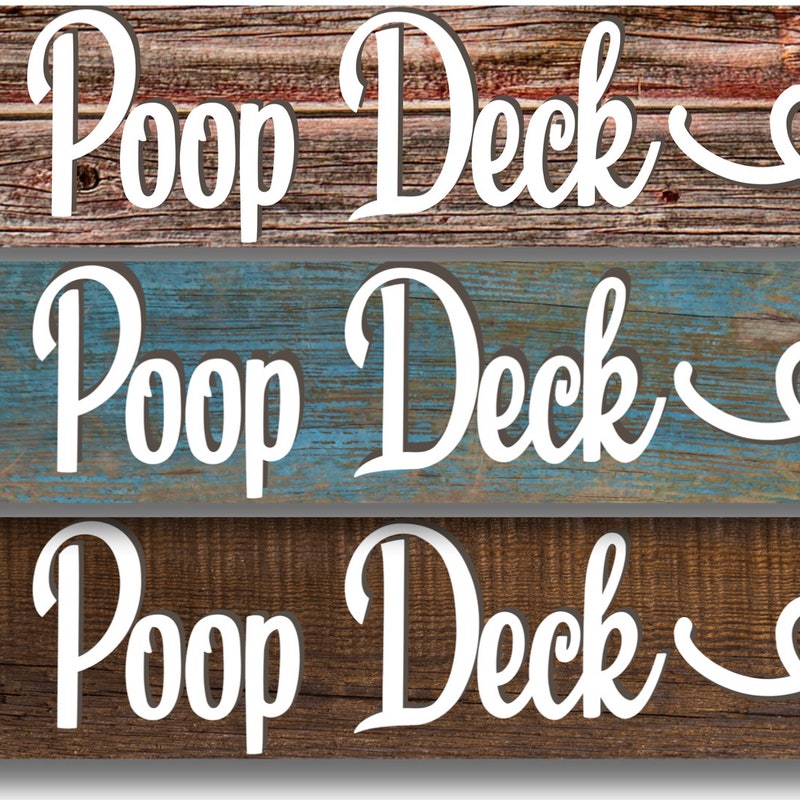 Poop Deck Sign - Etsy