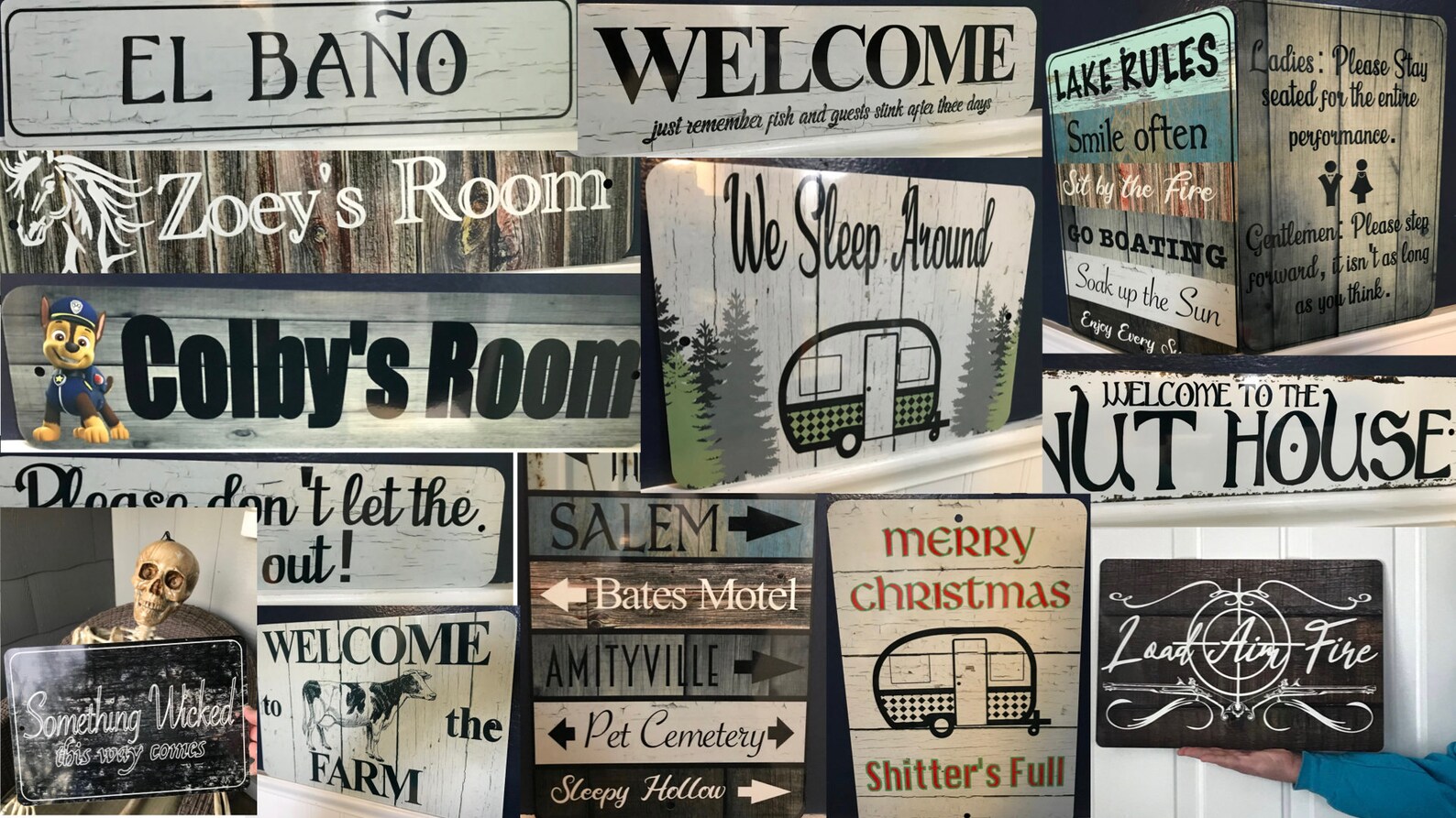 Vacant Occupied Metal Sign Set – Rustic Office Decor - Etsy