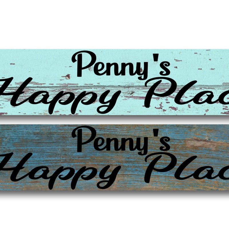 Happy Place Signs - Etsy