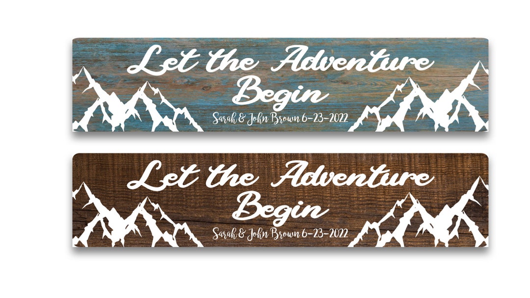 Personalized Adventure Metal Sign – Farmhouse Wall Decor - Etsy