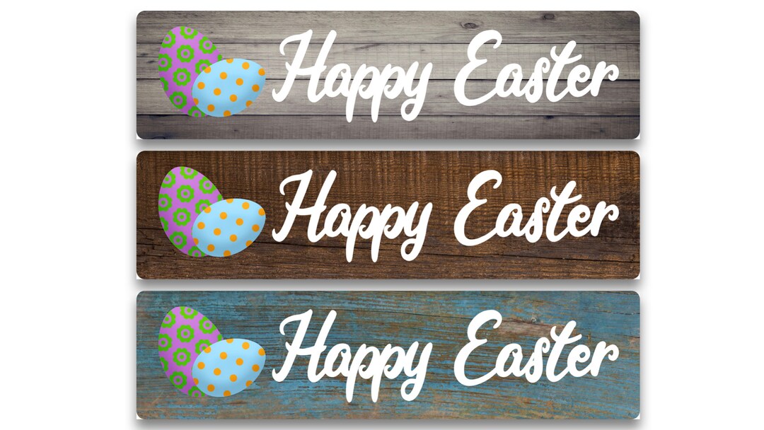 Happy Easter Metal Sign, Modern Rustic Holiday Wall Decor - Etsy