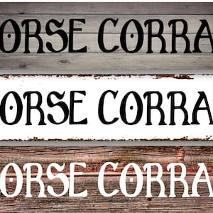 Horse Corral Choose Barn Wood, Grey Wood or White Crackle or Rusty ...
