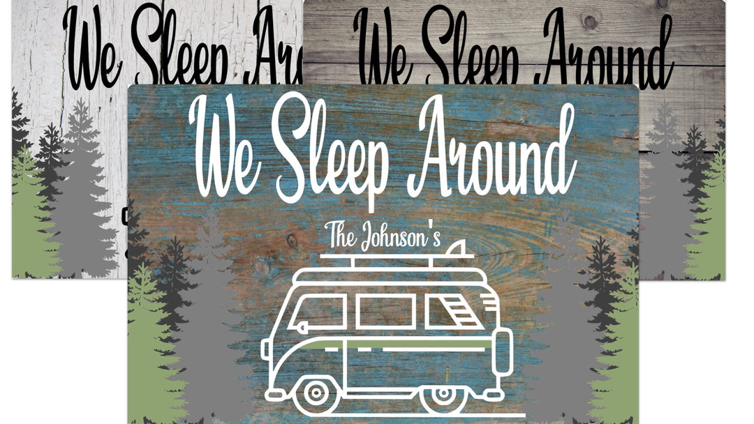 Personalized Camper Van Metal Sign, Rustic Wall Decor (8x12) - Etsy