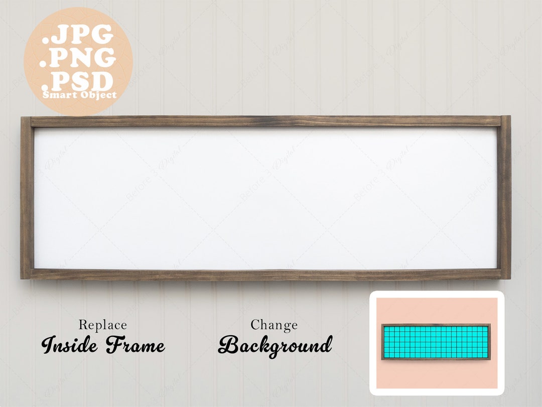 12x36 Wood Sign Mockup | Farmhouse Style (digital Download) - Etsy