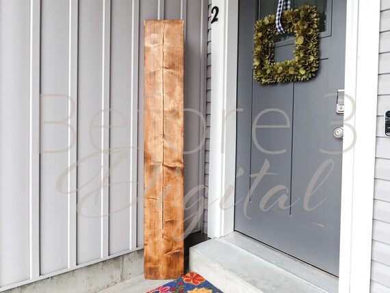 Tall Wood Sign Mockup Example Photo of Porch Sign JPG Image - Etsy