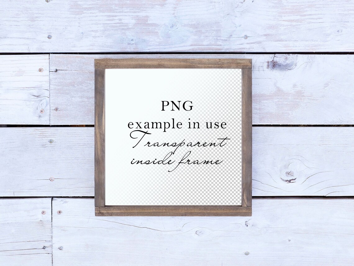 12x12 Square Wood Sign Mockup With PSD Smart Object | Etsy