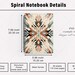 Spiral Notebook Size Chart Mockup Actual Size 7.99 X 5.98 - Etsy