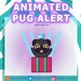 Animated Black Pug Emote-dancing Pug - Etsy