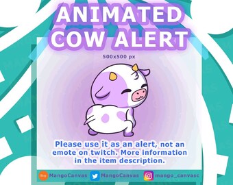 Animated Cow Alert-twerk Alert - Etsy