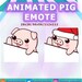 Animated Pig Emote-bongo Pig-christmas Bongo Pig - Etsy