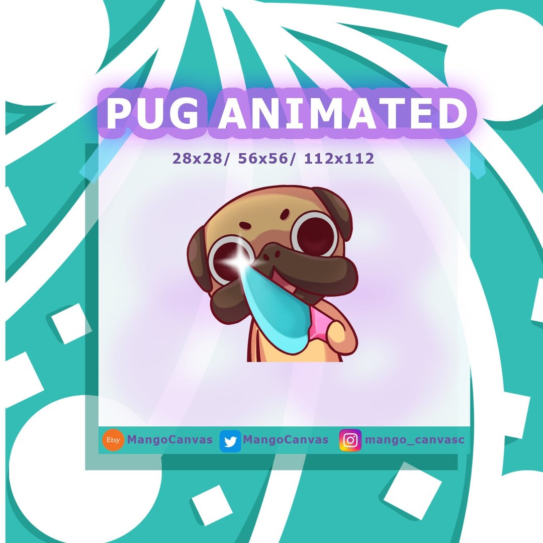 Animated Pug Emote - Etsy