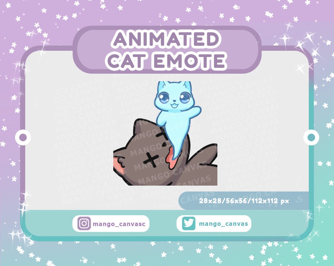 Animated Gray Cat Emote-rip Emote - Etsy