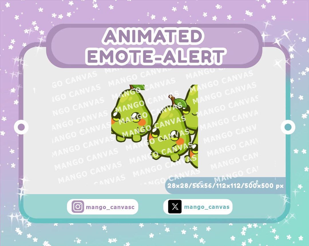 Animated Pear Emote-alert/raid Emote-alert - Etsy Australia