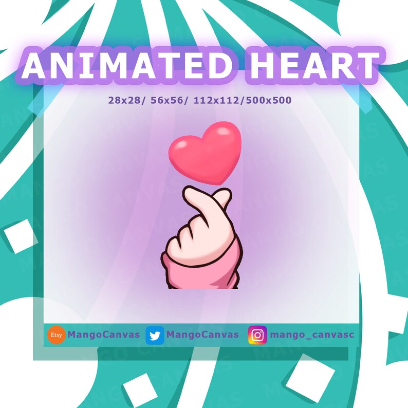Animated Heart Emote-alert - Etsy