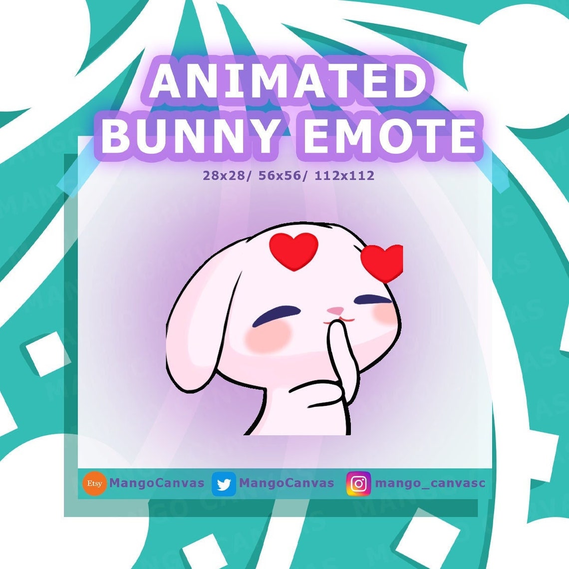 Animated Bunny Emote-rabbit Emote - Etsy