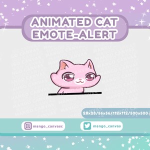 Animated Pink Cat Emote Alert /headbang Emote-alert - Etsy
